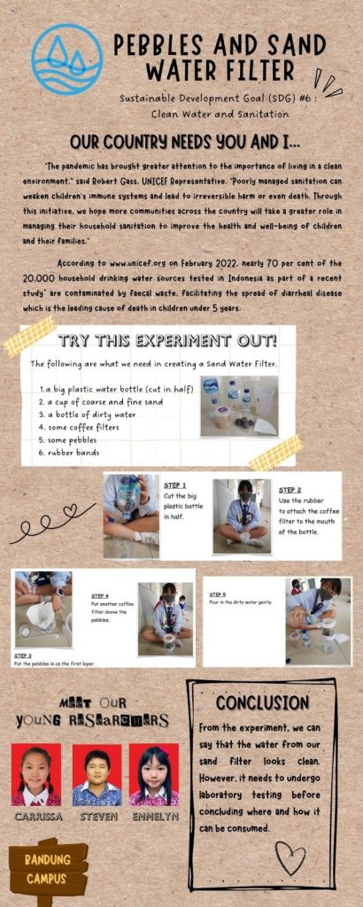 Pebbles and Sand Water Filter – Project Fair